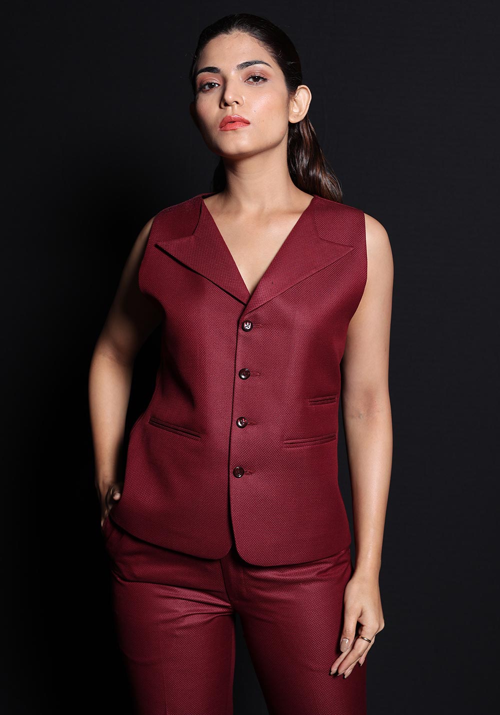 Classic Waistcoat Set- Maroon – Entrepower